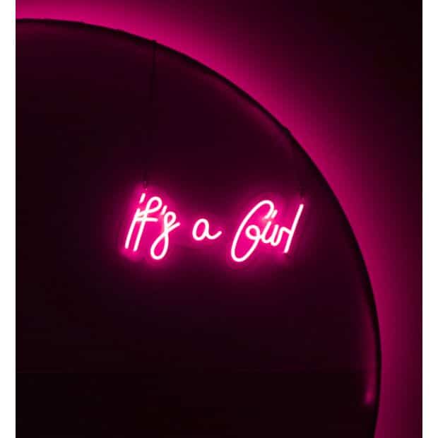 LED Sign - Its A Girl - Light It Up Balloons